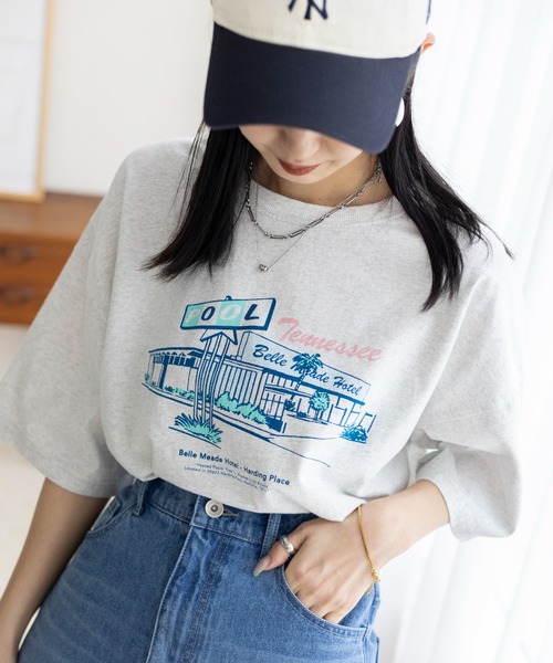 LEPSIM（レプシィム）の「プリントBIG-Tシャツ 111113（Tシャツ/カットソー）」 - WEAR