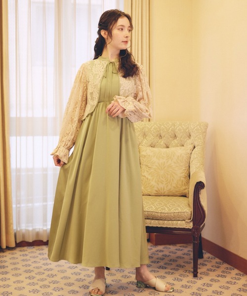 idem（イデム）の「lace bolero omekashi dress/レースボレロ付ノースリワンピース【Sサイズ展開あり】（ワンピース ...