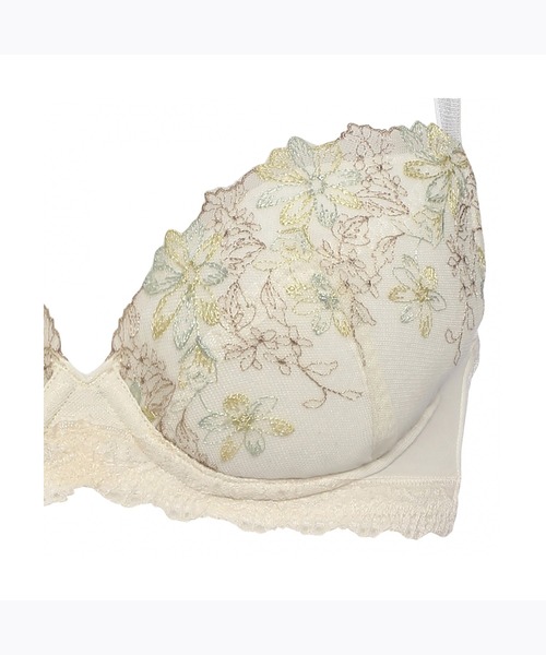 AMOSTYLE BY Triumph（アモスタイルバイトリンプ）の「【WEB限定 背中すっきりブラ＆ショーツセット】 ビーラブドフラワー【Eカップ】AMST283 WHU + Mini JX ...