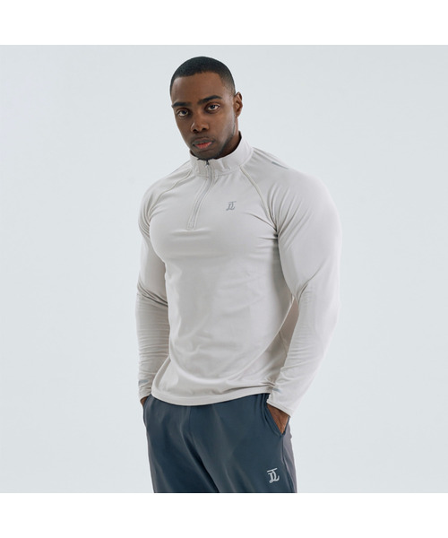 Active Support Microfiber Half Zip Up - Light gray（その他トップス）｜TOLANCE ...