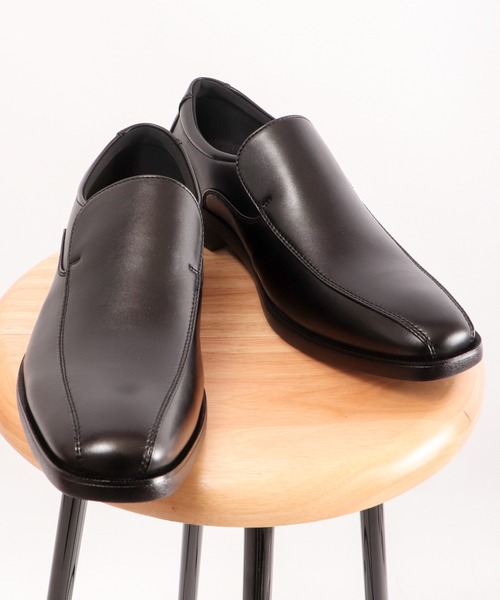 FUNALIVE（ファンアライブ）の「KW-SELECT BMZインソール搭載 防水ローヒールビジネスシューズ ストレッチ素材 スリッポン ...