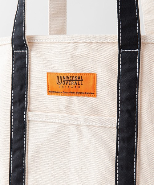 UNIVERSAL OVERALL（ユニバーサルオーバーオール）の「【UNIVERSALOVERALL/ユニバーサルオーバーオール】26oz帆布トートバッグ ブランドタグ ベーシック ツイル ...