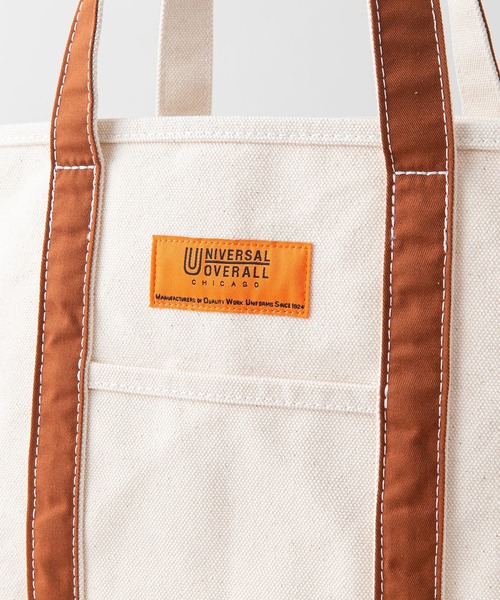 UNIVERSAL OVERALL（ユニバーサルオーバーオール）の「【UNIVERSALOVERALL/ユニバーサルオーバーオール】26oz帆布トートバッグ ブランドタグ ベーシック ツイル ...