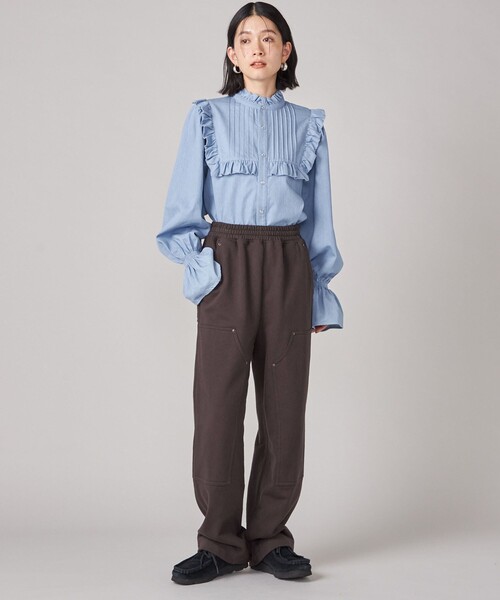 セール】SHIPS NINE CASE:〈洗濯機可能〉裏毛 ダブルニー パンツ