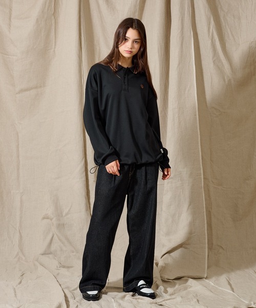 WETTEMPT（ウィテンプト）の「MOSS STITCH LONG POLO SHIRT / 鹿の子ロングポロシャツ（ポロシャツ）」 - WEAR