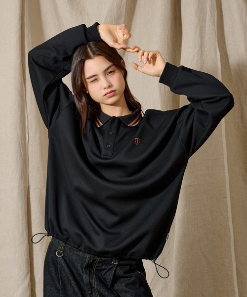 WETTEMPT（ウィテンプト）の「MOSS STITCH LONG POLO SHIRT / 鹿の子ロングポロシャツ（ポロシャツ）」 - WEAR