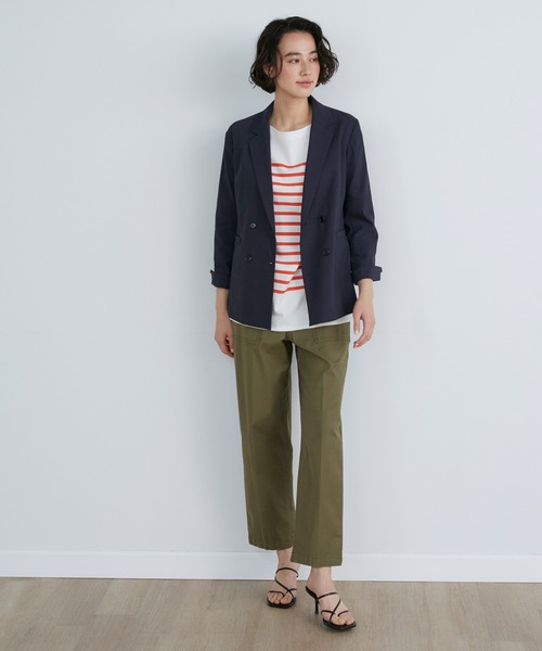 INED（イネド）の「《SUPERIOR CLOSET》パネルボーダーバスクシャツ「STORY3月号掲載」（Tシャツ/カットソー）」 - WEAR