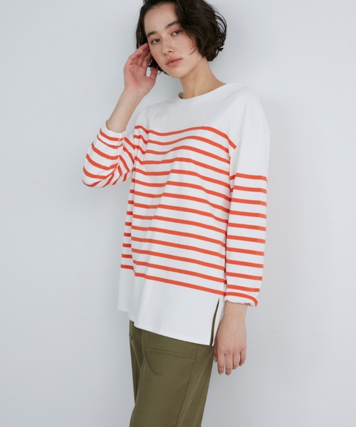 INED（イネド）の「《SUPERIOR CLOSET》パネルボーダーバスクシャツ「STORY3月号掲載」（Tシャツ/カットソー）」 - WEAR