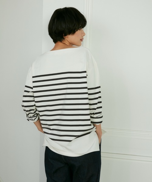 INED（イネド）の「《SUPERIOR CLOSET》パネルボーダーバスクシャツ「STORY3月号掲載」（Tシャツ/カットソー）」 - WEAR