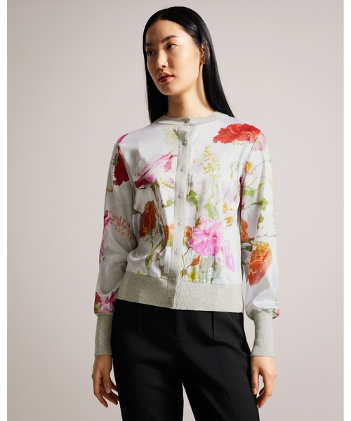 NALANNI フローラルプリントウーブンフロント カーディガン（カーディガン/ボレロ）｜Ted Baker（テッドベーカー）のファッション通販 - ZOZOTOWN