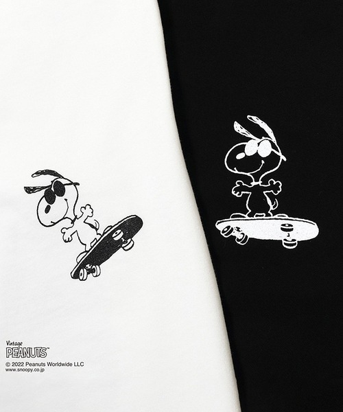 Et baas（エバース）の「【PEANUTS×Et baas】スケボーショートスリーブTシャツ（Tシャツ/カットソー）」 - WEAR