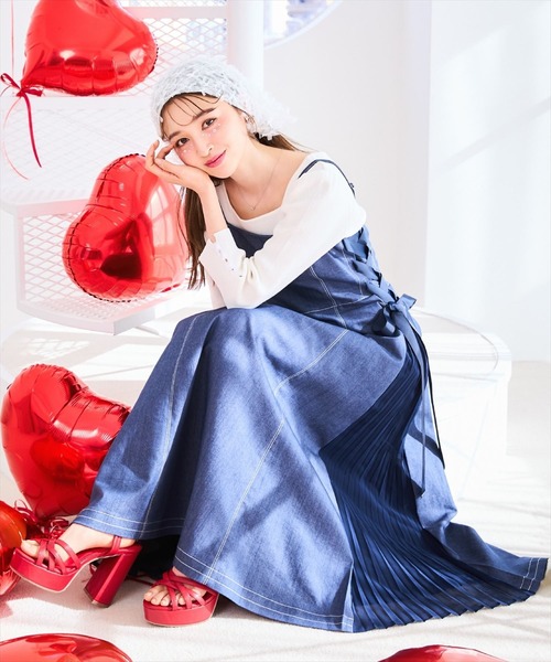 WILLSELECTION（ウィルセレクション）の「袖フラワーラメ7分袖ニットプルオーバー（ニット/セーター）」 - WEAR