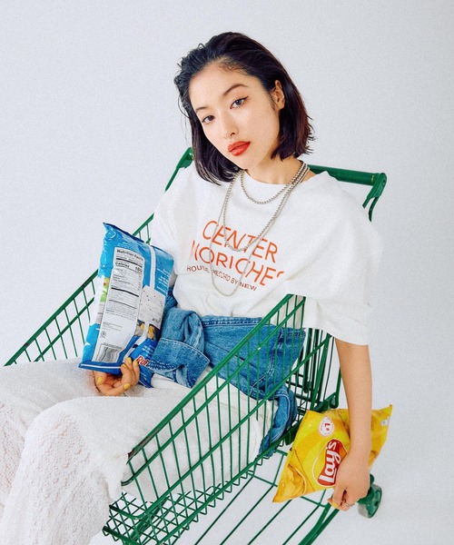 LEPSIM（レプシィム）の「BIGプリントチュニック 490451（Tシャツ/カットソー）」 - WEAR