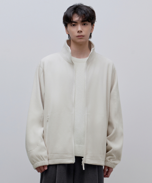 【セール】Essential Polar Fleece High Neck Jacket [Ivory]（その他アウター）｜MUSINSA ...