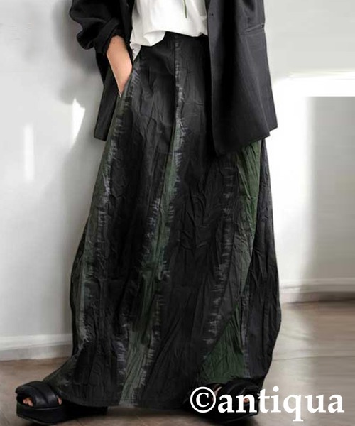 antiqua（アンティカ）の「しわ加工コクーンスカート（スカート）」 - WEAR