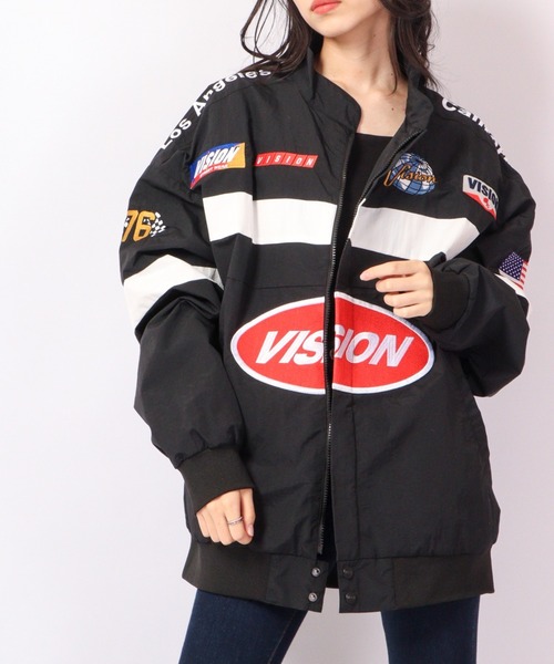 VISION STREET WEAR（ヴィジョンストリートウェア）の「VISION STREET WEAR レーシングナイロンジャケット ...