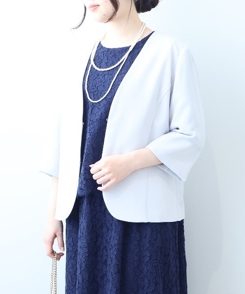 セール】【L～5L 大きいサイズ】【セミフォーマル】ダブルクロスノー