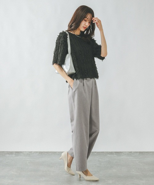 GLOBAL WORK（グローバルワーク）の「イージーケアリネンストレートパンツ/290043（その他パンツ）」 - WEAR