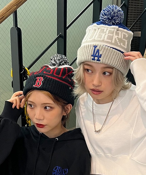 47（フォーティセブン）の「【47/フォーティーセブン】チームロゴ ポンポン付きニットキャップ（ニットキャップ/ビーニー）」 - WEAR