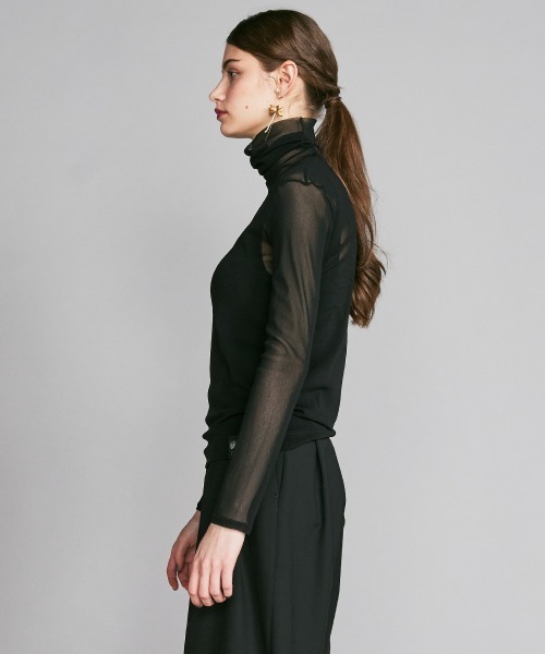 Sov.（ソブ）の「Sov. / ハイネックチュールスキントップス（Tシャツ/カットソー）」 - WEAR