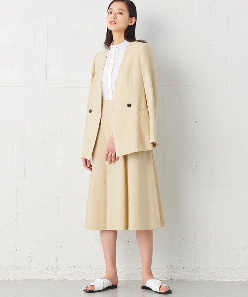 JOSEPH（ジョセフ）の「【JOSEPH STUDIO】キャンバスストレッチ ジャケット（ノーカラージャケット）」 - WEAR