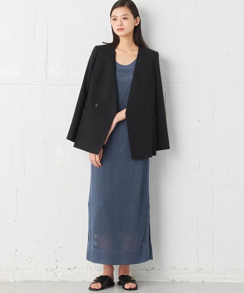 JOSEPH（ジョセフ）の「【JOSEPH STUDIO】キャンバスストレッチ ジャケット（ノーカラージャケット）」 - WEAR