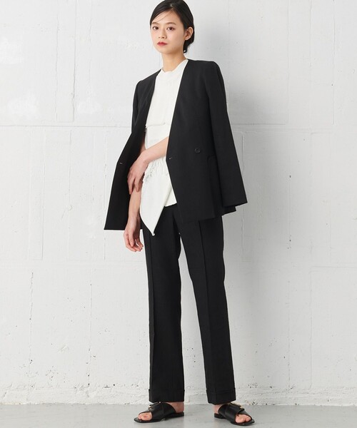 JOSEPH（ジョセフ）の「【JOSEPH STUDIO】キャンバスストレッチ ジャケット（ノーカラージャケット）」 - WEAR