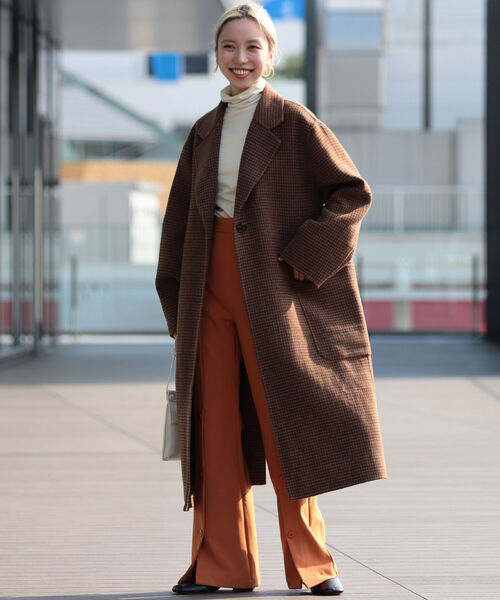 Ray BEAMS（レイビームス）の「Ray BEAMS / チェック ビッグ シルエット コート（チェスターコート）」 - WEAR