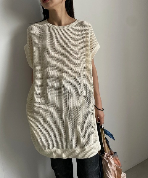 AMERI（アメリ）の「COLLAR SET MESH TOP（シャツ/ブラウス）」 - WEAR