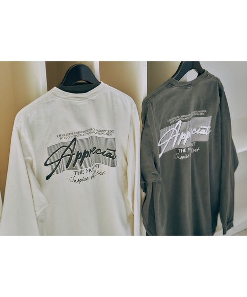 ＋81BRANCA（ハチイチブランカ）の「+81BRANCA ハチイチブランカ / "APPRECIATE" pigment L/S tee ...
