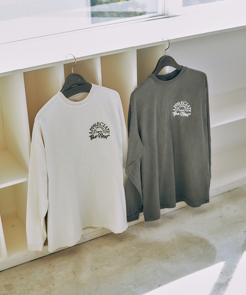 ＋81BRANCA（ハチイチブランカ）の「+81BRANCA ハチイチブランカ / "APPRECIATE" pigment L/S tee ...