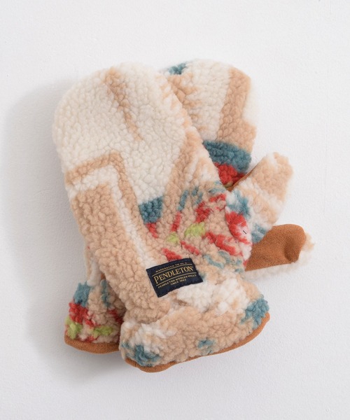 PENDLETON（ペンドルトン）の「PENDLETON ペンドルトン HARDING BOA MITTENS ハーディング ジャガードボア グローブ ミトン 手袋（手袋）」 - WEAR
