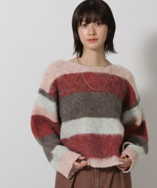 MIXボーダーニットプルオーバー / 598871（ニット/セーター）｜LAKOLE（ラコレ）のファッション通販 - ZOZOTOWN