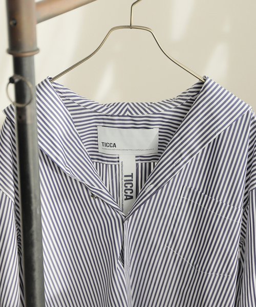 TICCA（ティッカ）の「【TICCA / ティッカ】 オープンカラーシャツワンピース（シャツワンピース）」 - WEAR