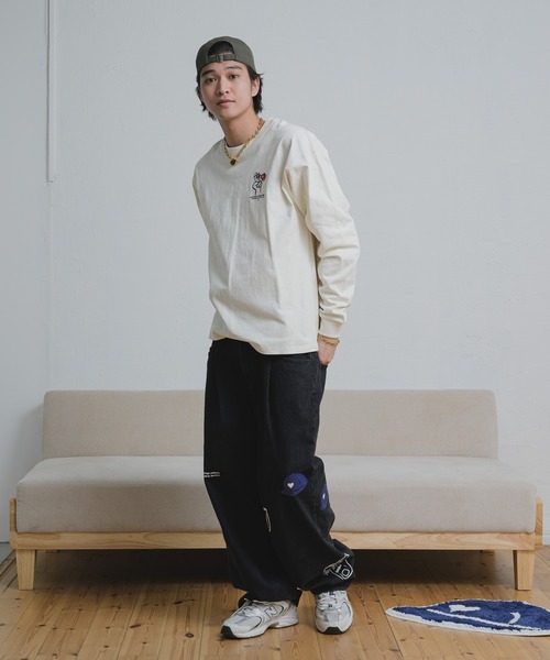 kaoyorinakami（カオヨリナカミ）の「Peace long tee / ピースロンT（Tシャツ/カットソー）」 - WEAR