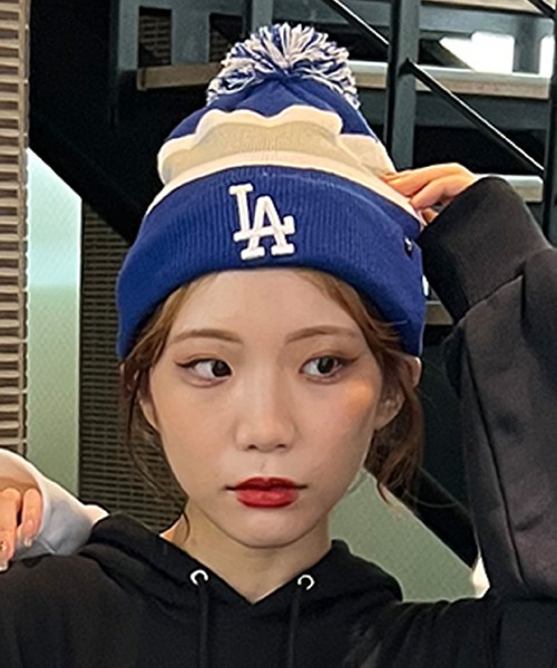 47（フォーティセブン）の「【47/フォーティーセブン】チームロゴ ポンポン付きニットキャップ（ニットキャップ/ビーニー）」 - WEAR