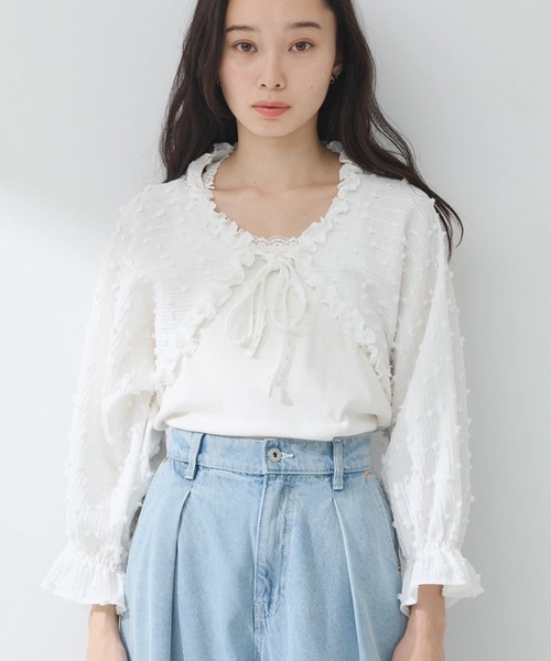 【セール】ふくれジャガードボレロ（シャツ/ブラウス）｜earth music&ecology（アースミュージックアンドエコロジー）の ...