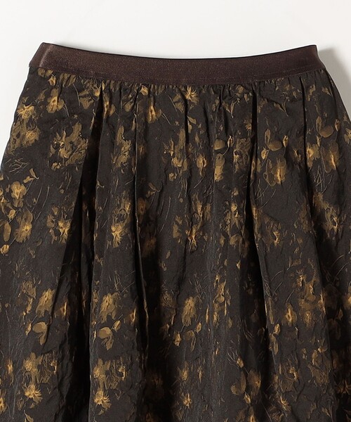 quaranciel:〈洗濯機可能〉フラワー ジャカード タック ギャザー