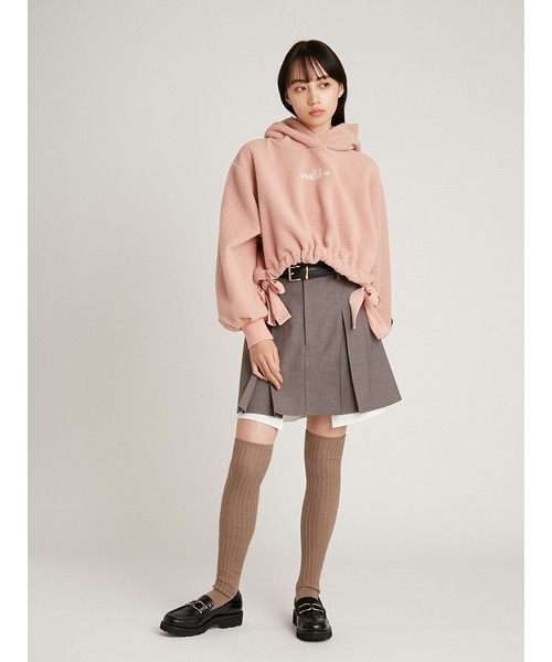 SNIDEL（スナイデル）の「【MALIBU SHIRTS】ボアショートフーディ（パーカー）」 - WEAR