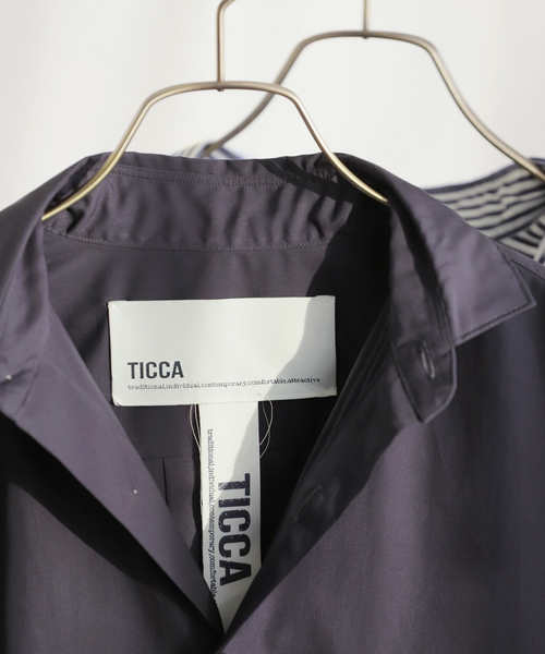 TICCA（ティッカ）の「【TICCA / ティッカ】 スクエアハンソデダブルカフスシャツ（シャツ/ブラウス）」 - WEAR