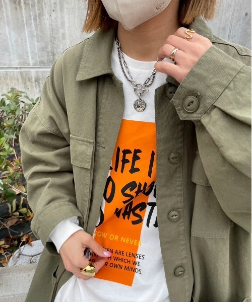 feepur by saya（フェピュールバイサヤ）の「ペイントロゴロンTee（Tシャツ/カットソー）」 - WEAR