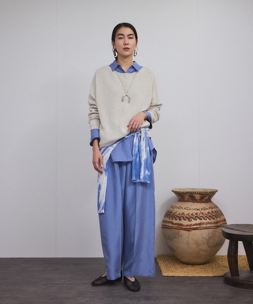 25SS]GENTLE SILK シャツ【セットアップ対応】（シャツ/ブラウス