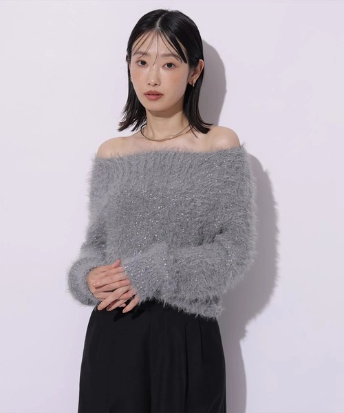 セール】キラふわオフショルニット（ニット/セーター）｜Mystrada