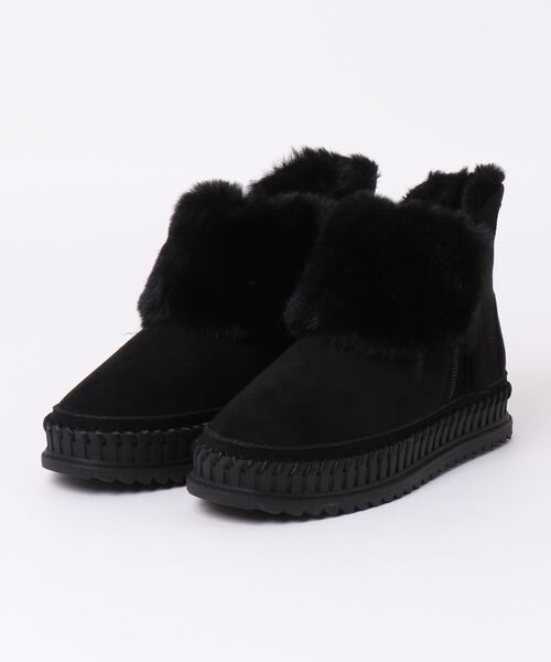 MUUM（ムーム）の「【MUUM】 ふわふわダブルジップショートブーツ（ブーツ）」 - WEAR