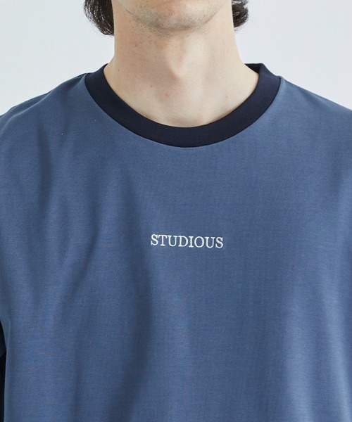 STUDIOUS（ステュディオス）の「STUDIOUS刺繍ロゴS/S Tee（Tシャツ/カットソー）」 - WEAR