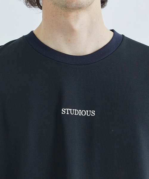 STUDIOUS（ステュディオス）の「STUDIOUS刺繍ロゴS/S Tee（Tシャツ/カットソー）」 - WEAR