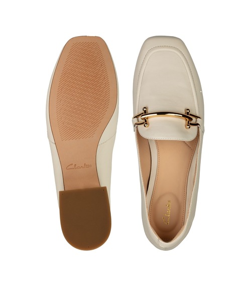 Clarks（クラークス）の「Pure Block / ピュアブロック (ホワイトレザー)（ローファー）」 - WEAR