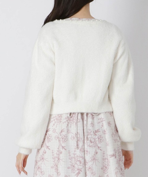 WILLSELECTION（ウィルセレクション）の「パール使いショートカーデ【HAPPY HOLIDAY SET対象アイテム】（カーディガン/ボレロ）」 - WEAR
