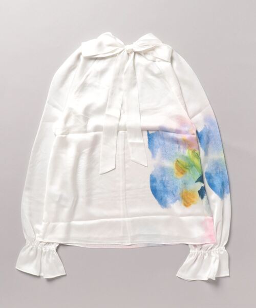Ted Baker（テッドベーカー）の「KATTYIA フラワープリント ハイネック ブラウス（Tシャツ/カットソー）」 - WEAR