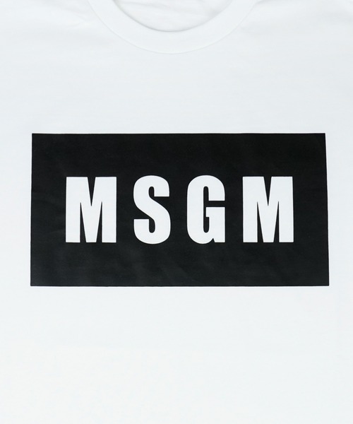 MSGM KIDS（エムエスジーエムキッズ）の「【Basic Color】MSGM BOXロゴTシャツ（Tシャツ/カットソー）」 - WEAR